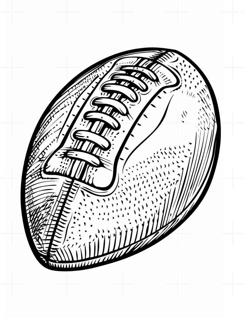 American Football Coloring Pages Printable Sports Activity for Kids and ...