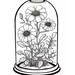 Terrarium Coloring Pages Botanical Illustrations, Succulent Designs ...