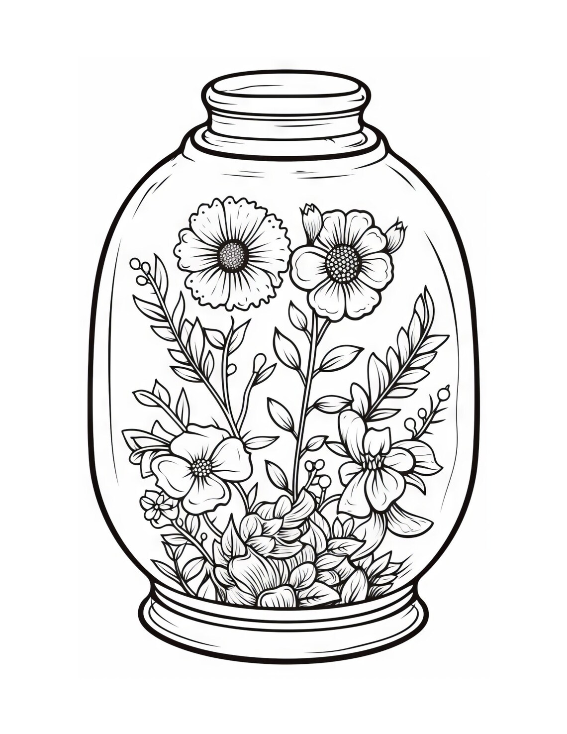 Terrarium Coloring Pages Botanical Illustrations, Succulent Designs ...