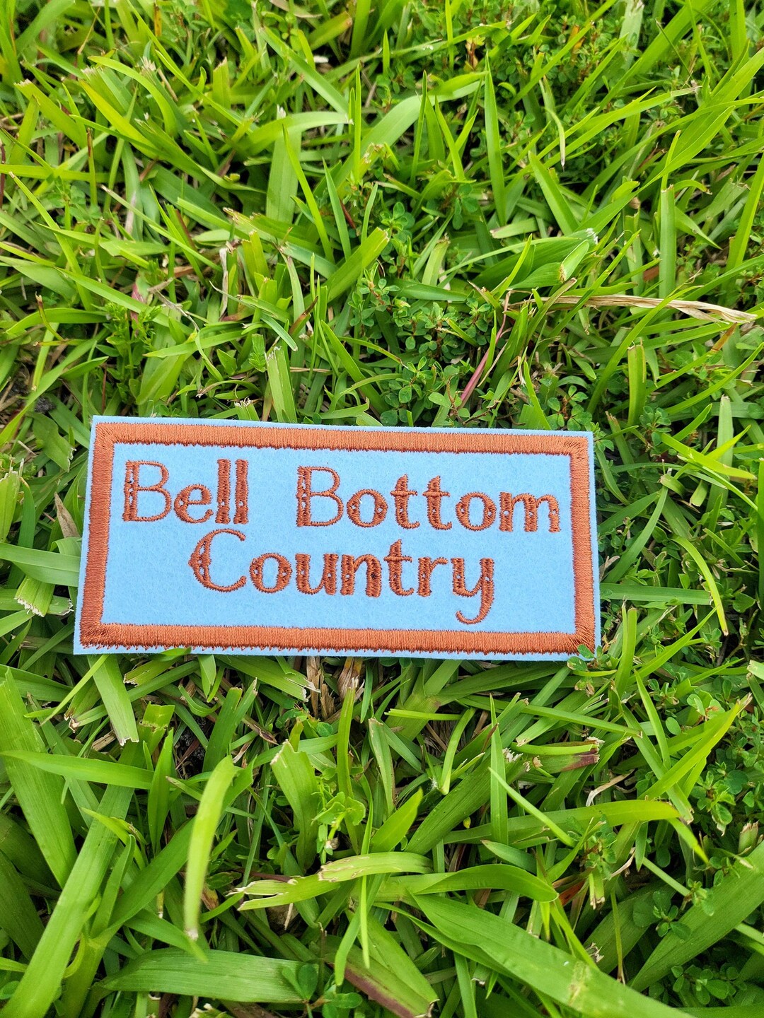 Bell Bottom Country Iron on or Sew on Embroidered Patch on Felt - Etsy