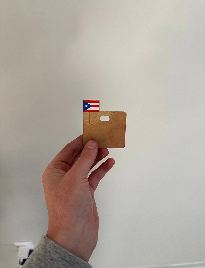 Puerto Rico Flag Badge Topper Nurse Gift - Etsy