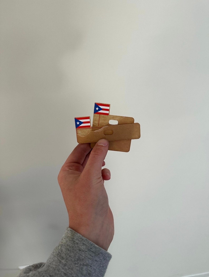 Puerto Rico Flag Badge Topper Nurse Gift - Etsy