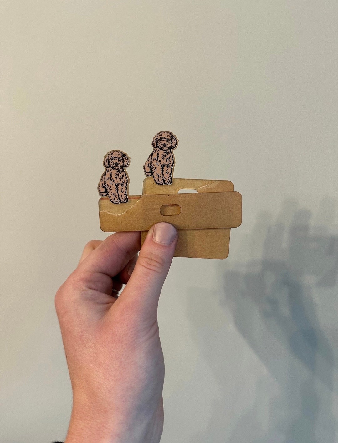 Light Tan Doodle Badge Topper | Nurse Gift | Pet | Dog - Etsy