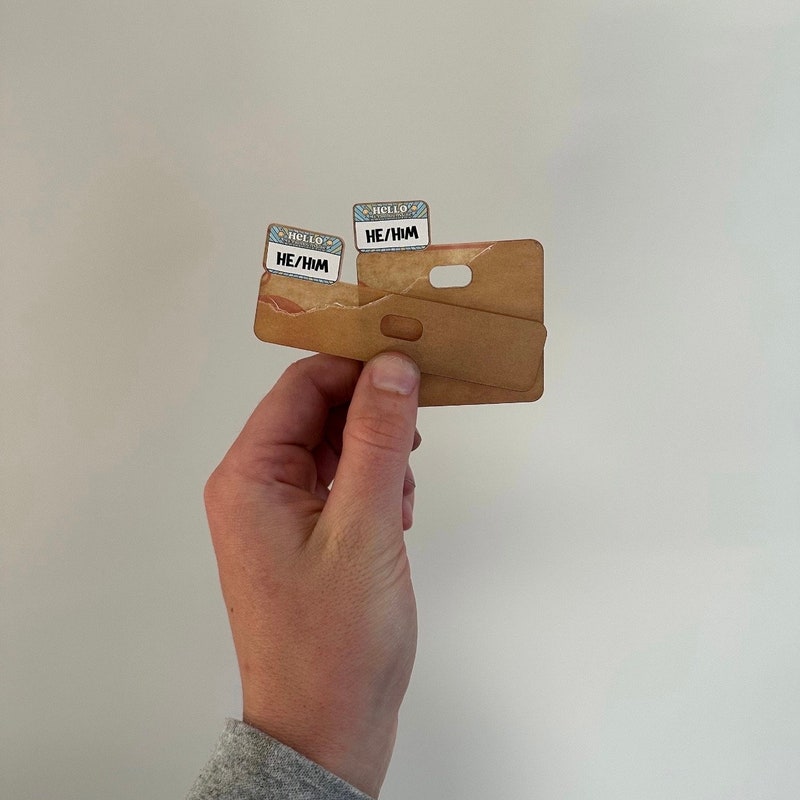 He/him Keychain - Etsy