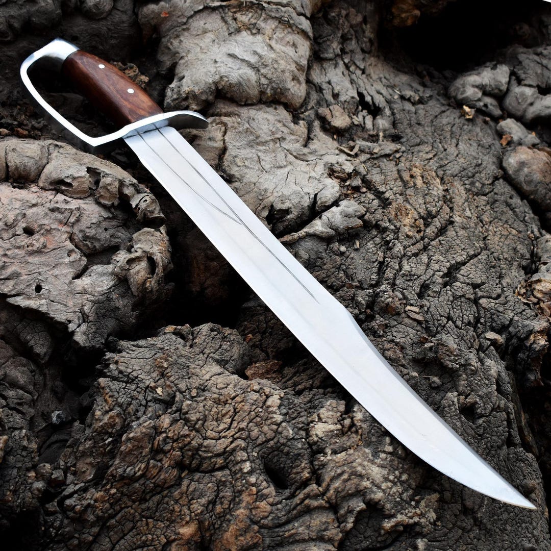 Handmade Custom Sword ,vikngs Sword ,steel D2 , With Leather Sheath - Etsy