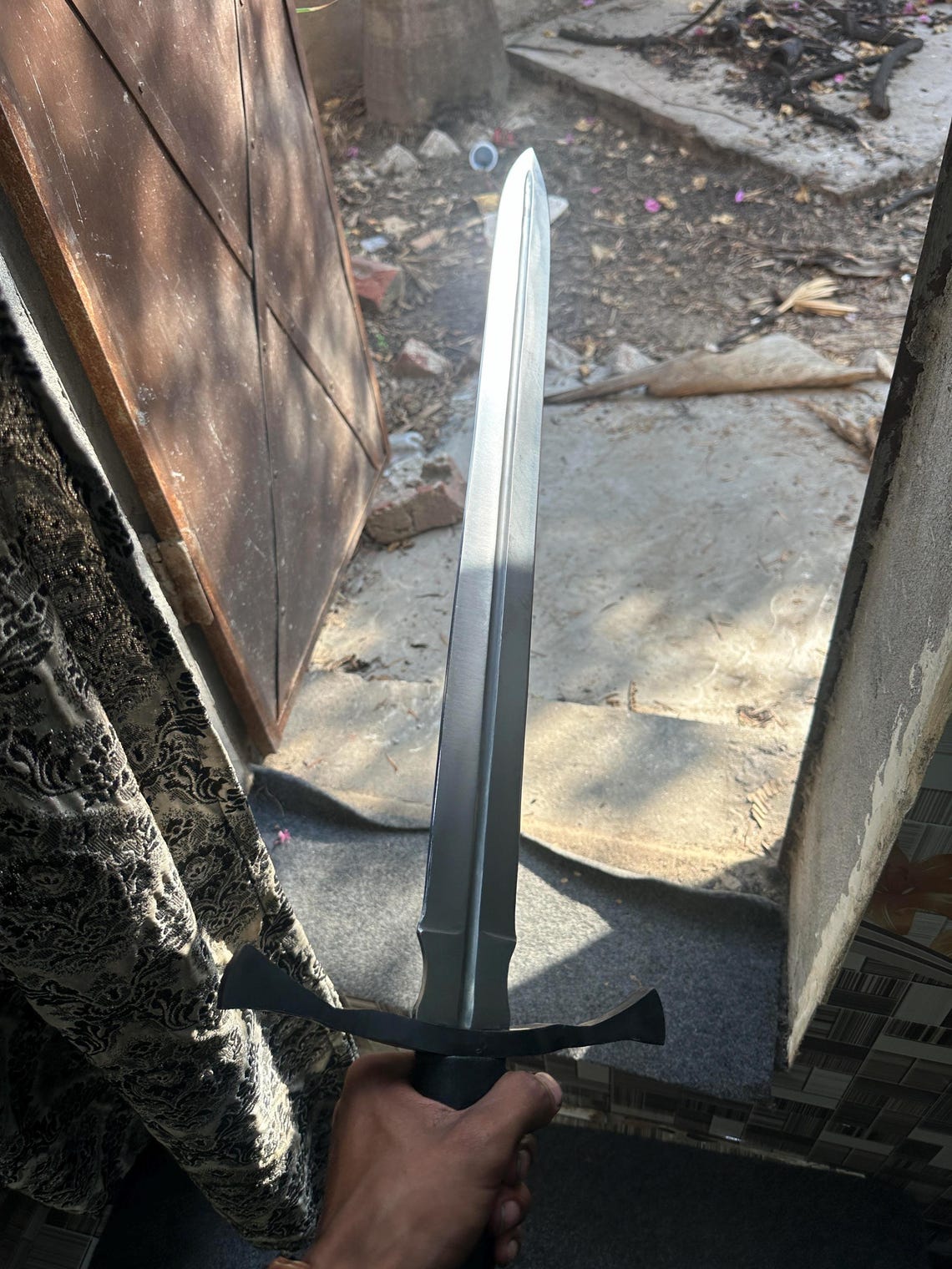 Handmade Custom Sword ,vikngs Sword ,steel D2 , With Leather Sheath - Etsy