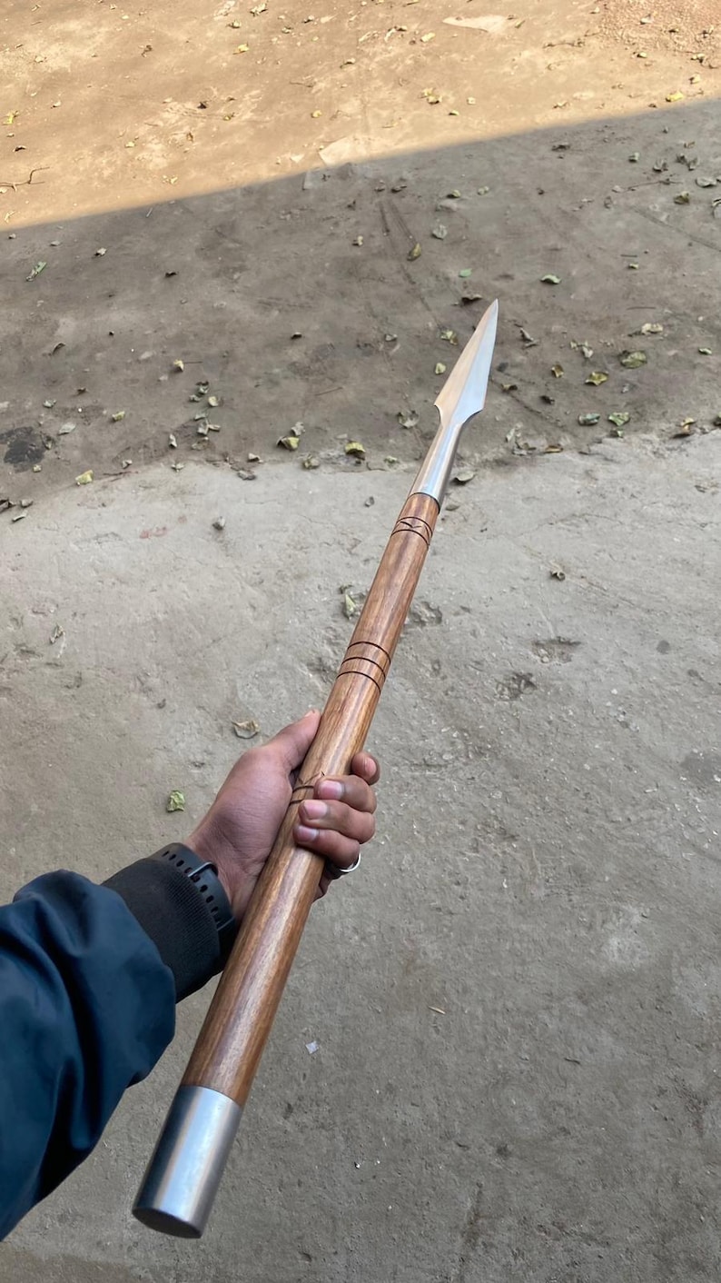 Handmade Custom 300 Sparten Spear ,steel D2 , With Leather Sheath - Etsy
