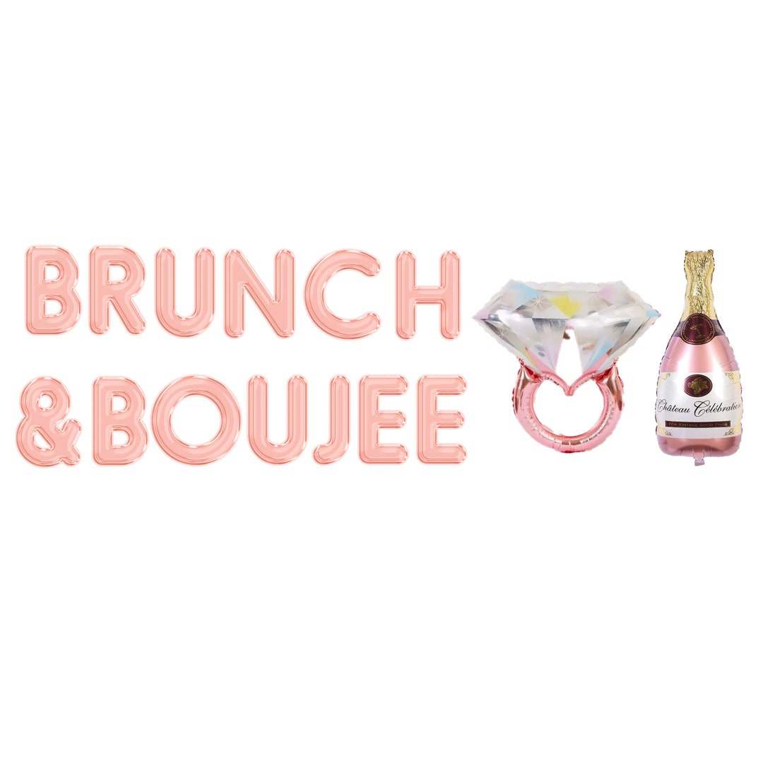 Brunch & Boujee Letter Balloon Kit | Brunch and Boujee Bachelorette ...