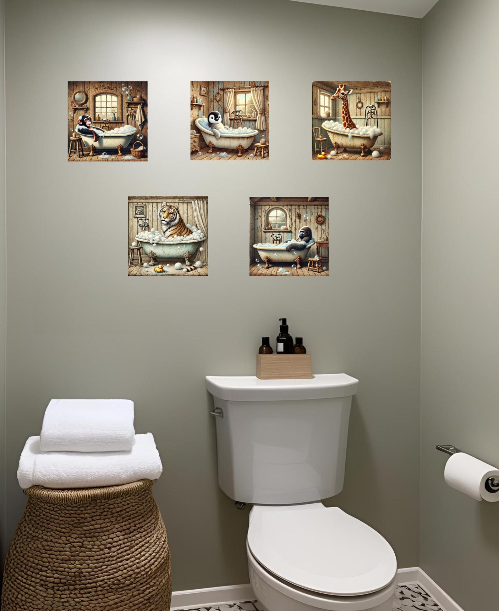 Children's Bathroom Art - Etsy