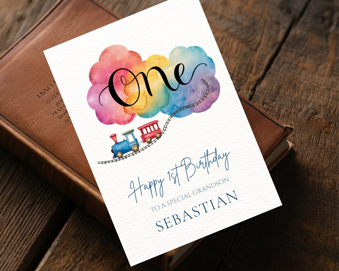 Personalized First Birthday Card Happy First Birthday Little ONE ...