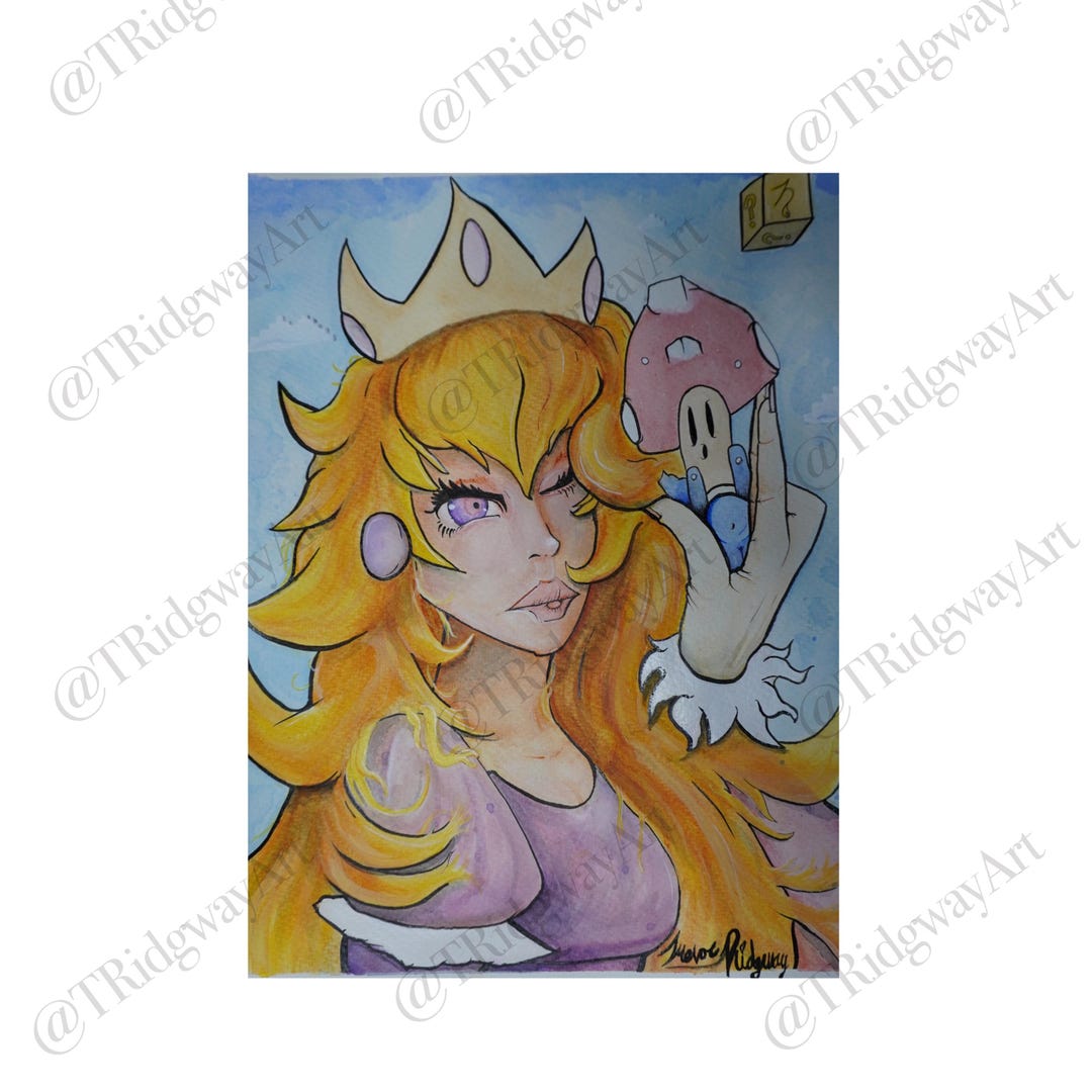 Wall Art PRINCESS PEACH Limited Stock 11 - Etsy