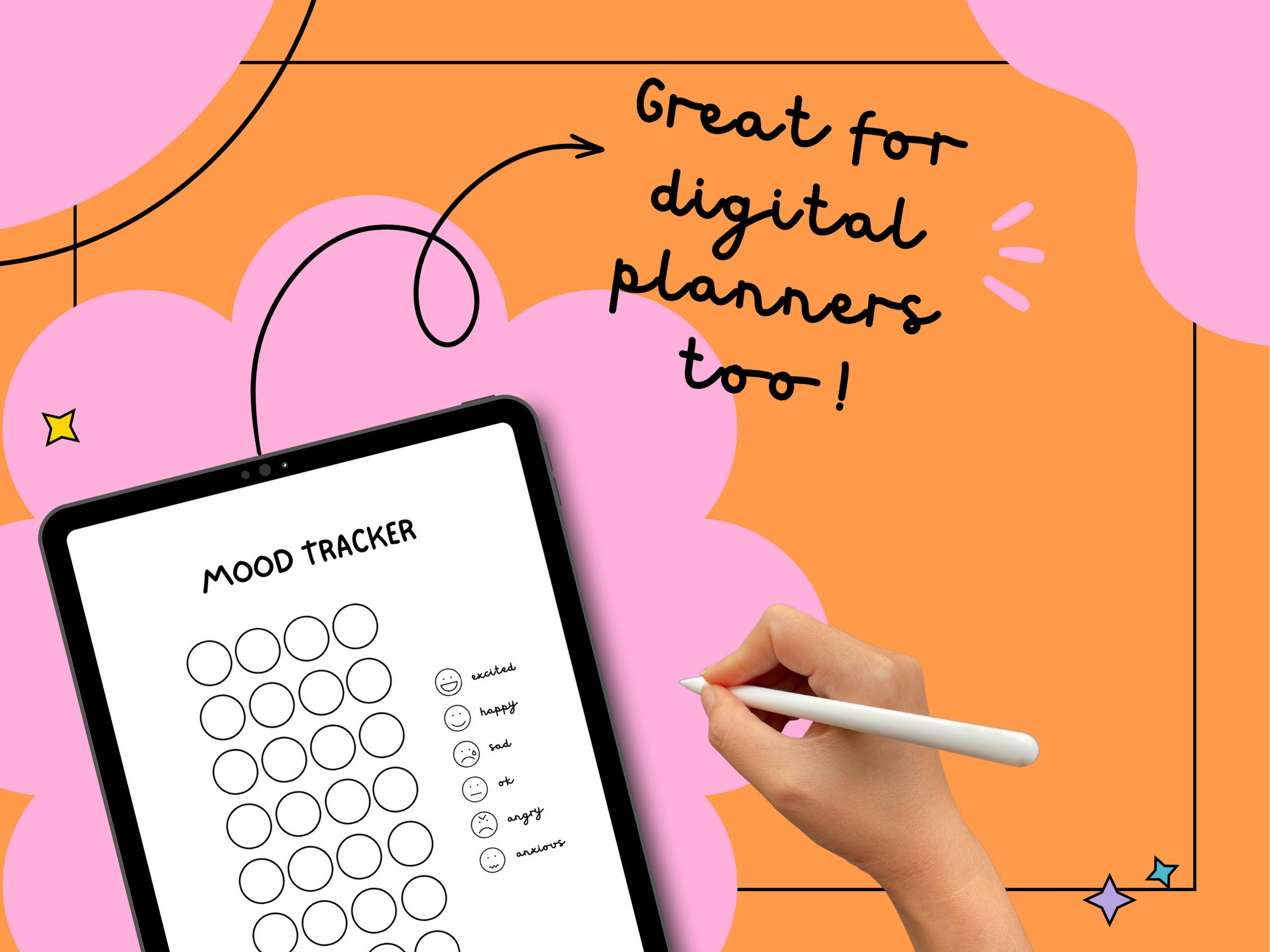 Mood Tracker for Kids With DRAW on FACES Monthly Printable PDF ...