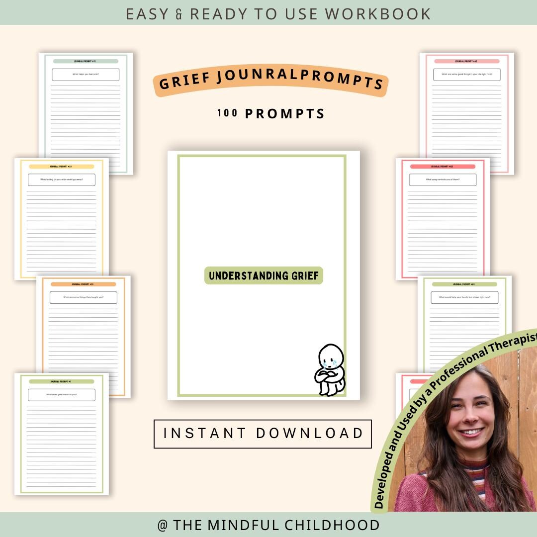 Kids Grief Journal Prompts: Child Therapy Workbook (PDF) - Etsy