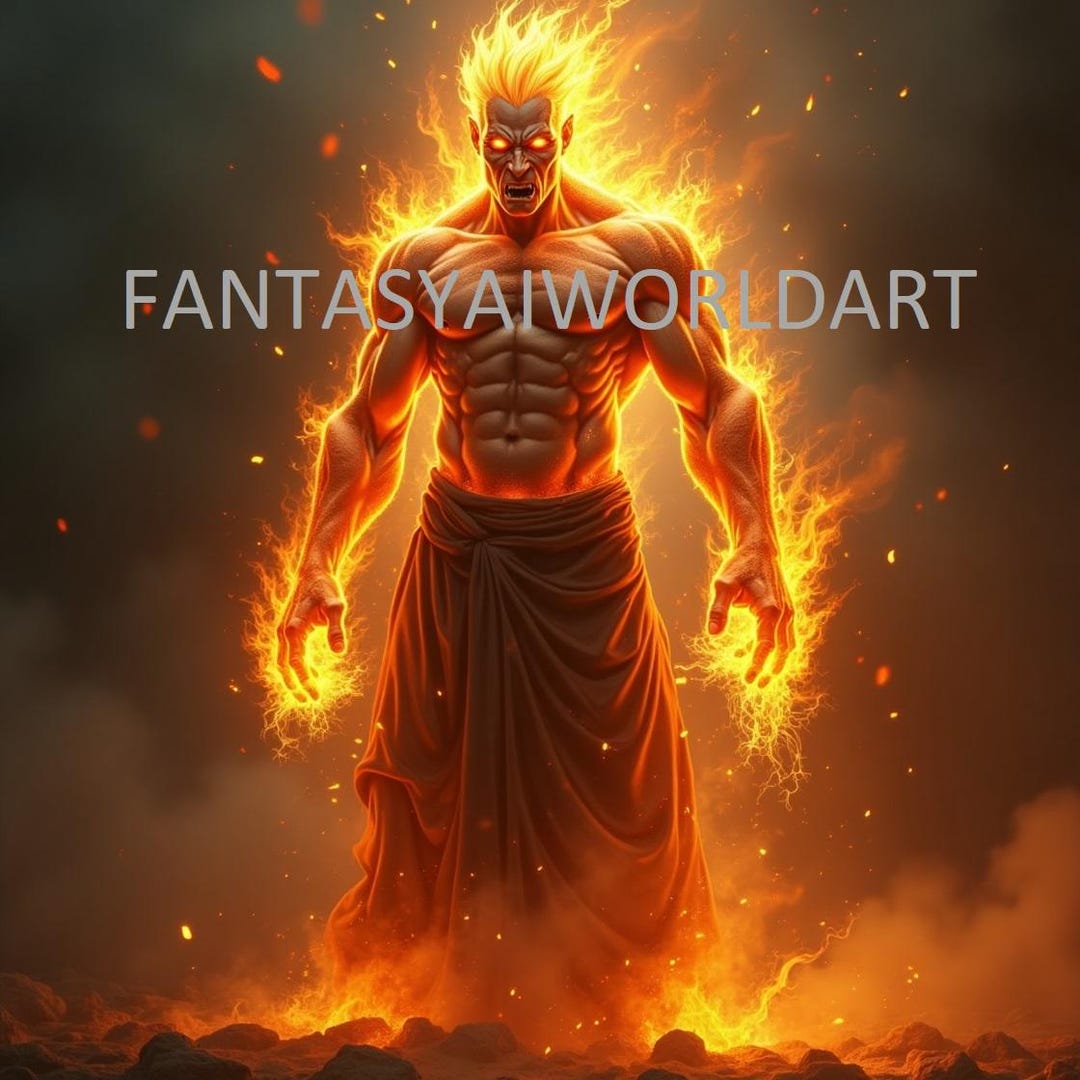 Fire | Inferno | Warrior | Mythical | Fantasy | Digitalart | Aiart ...