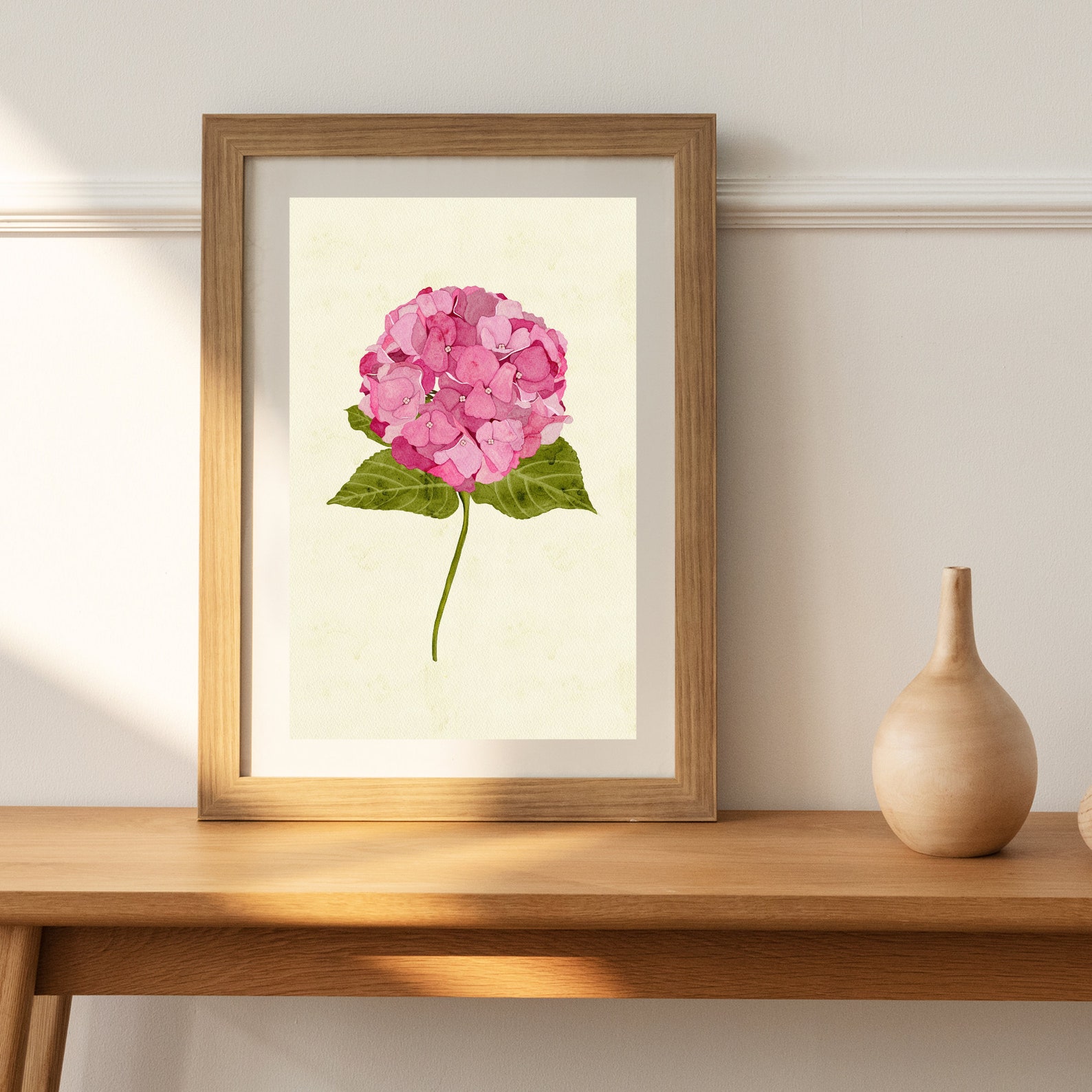 Hydrangea Watercolor Poster Wildflower Summer Wall Art Perfect ...
