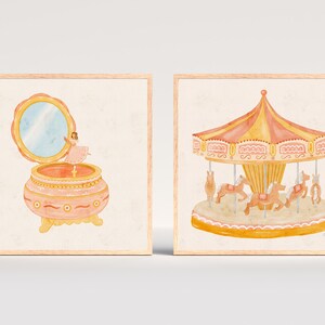 Dancing Ballerina Music Box Poster, Whimsical Fairytale Art Print ...