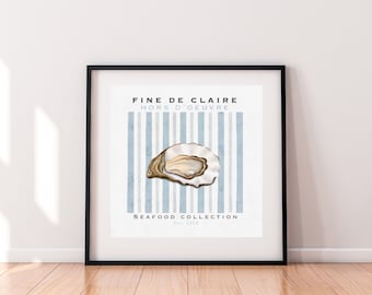 Caviar Art Print for Modern Kitchen Decor Seafood Poster Luxury Dining ...