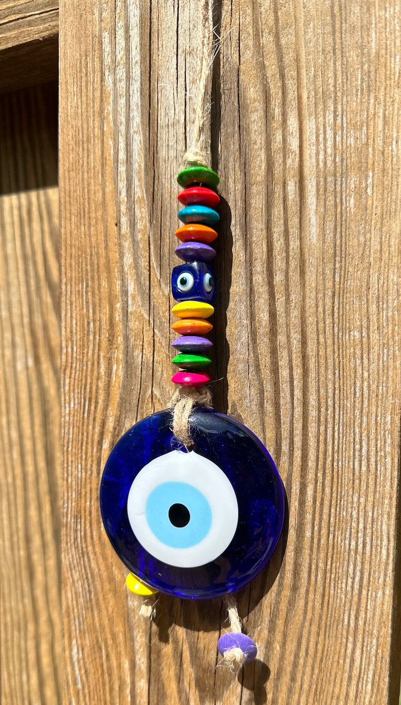 Evil Eye Wall Hanging | Home Protection Charm & Decoration - Etsy