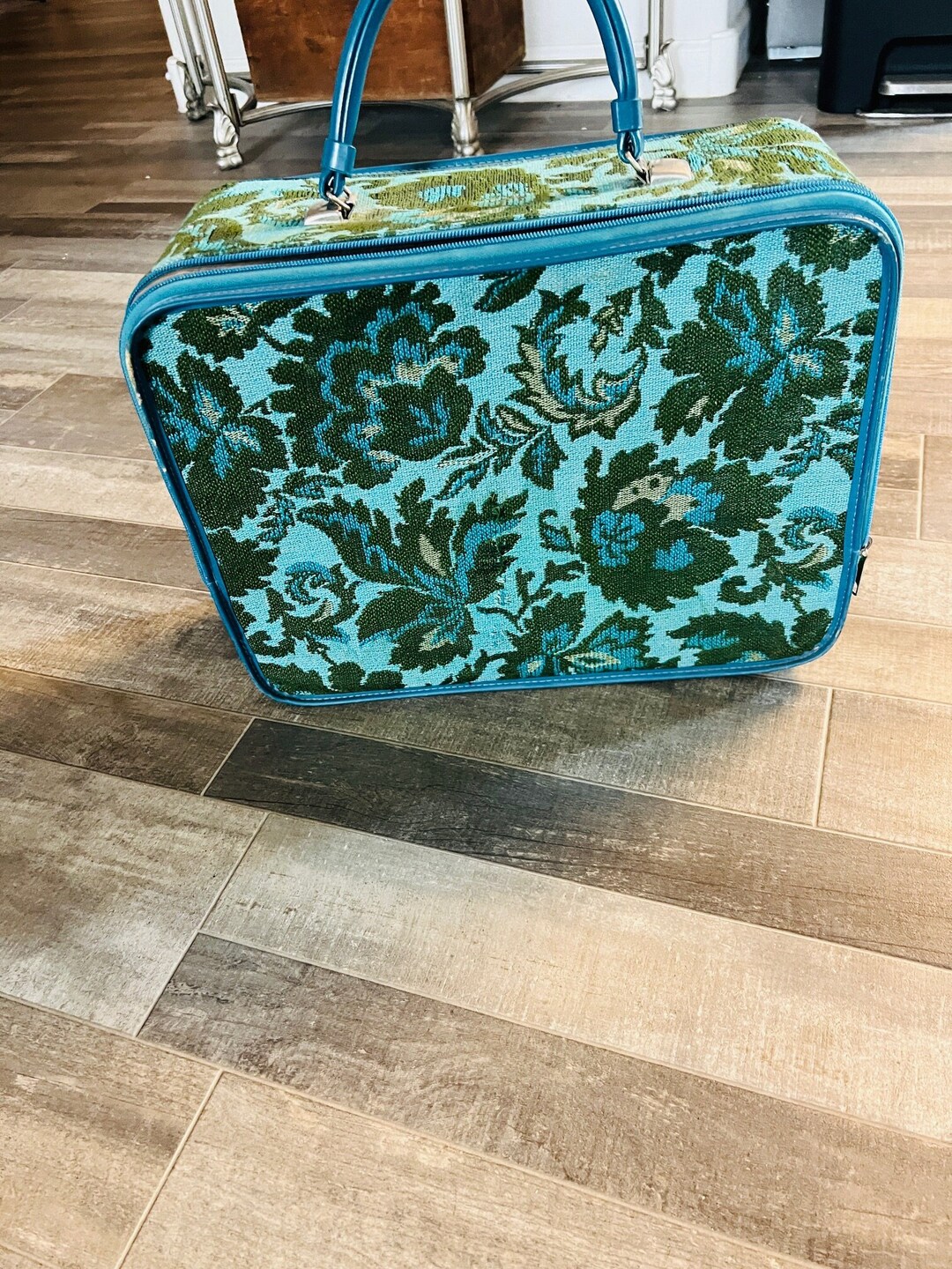 1950's Vintage Weekender Bag Ladies Tapestry - Etsy