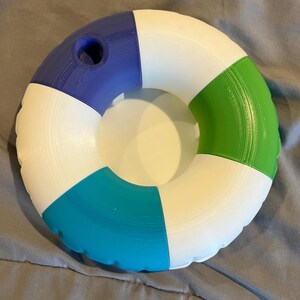 Pool Float Coaster “inflatable” Donut Ring Koozie for Bottles and Cans ...