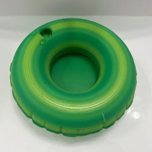 Pool Float Coaster “inflatable” Donut Ring Koozie for Bottles and Cans ...