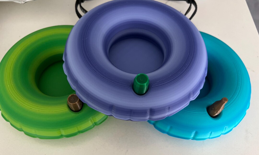 Pool Float Coaster “inflatable” Donut Ring Koozie for Bottles and Cans ...