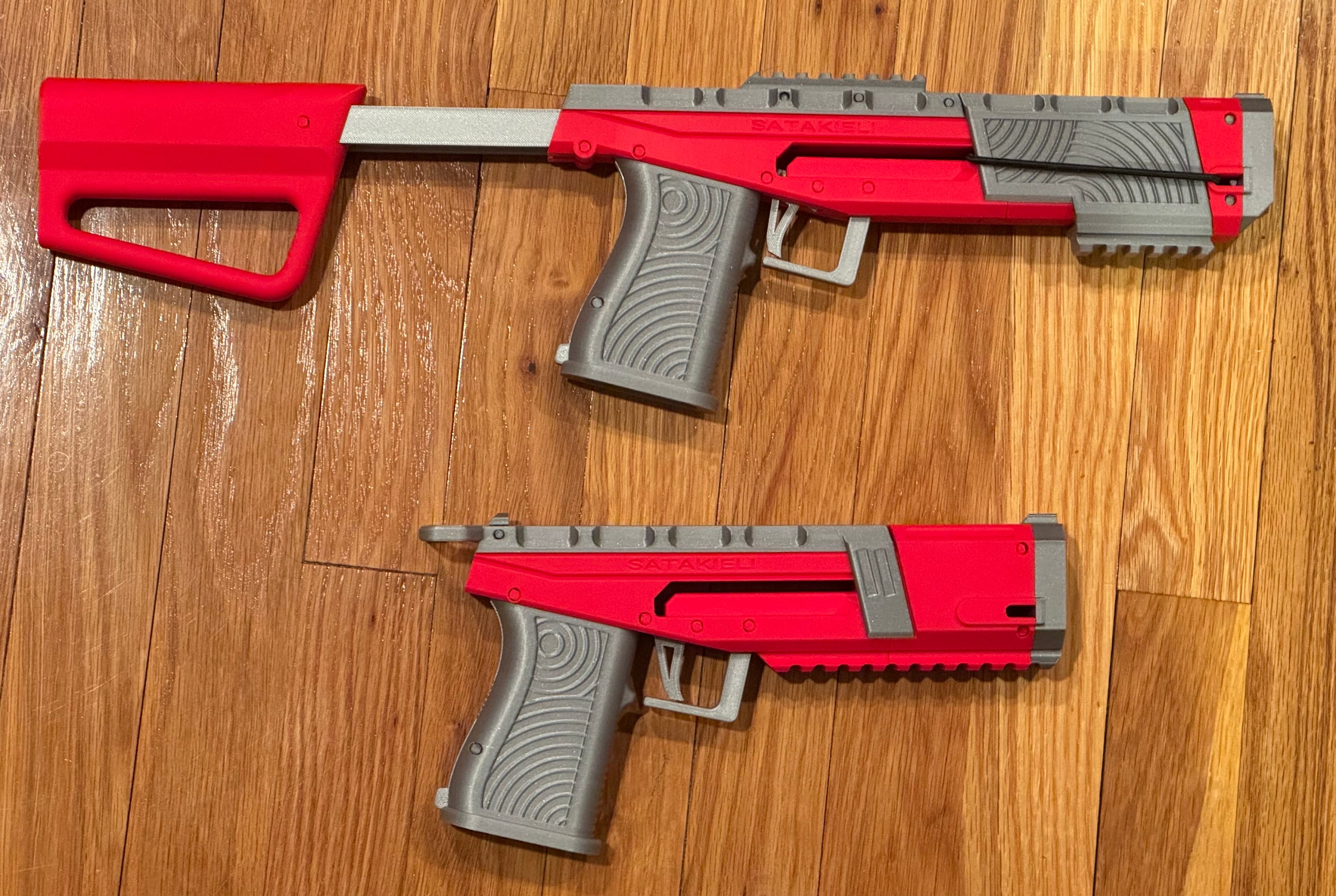 Satakieli COMBO PAIR Stringer Nerf Blaster by Leedle Dynamics - Etsy