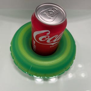Pool Float Coaster “inflatable” Donut Ring Koozie for Bottles and Cans ...