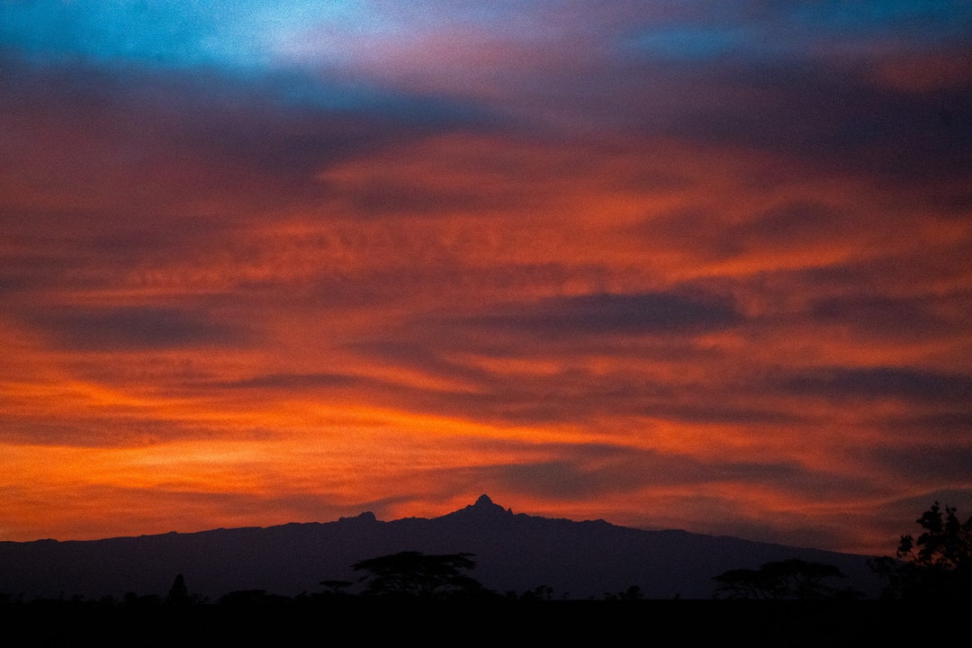 Sunset Behind Mt. Kenya digital Download by Julian E. - Etsy