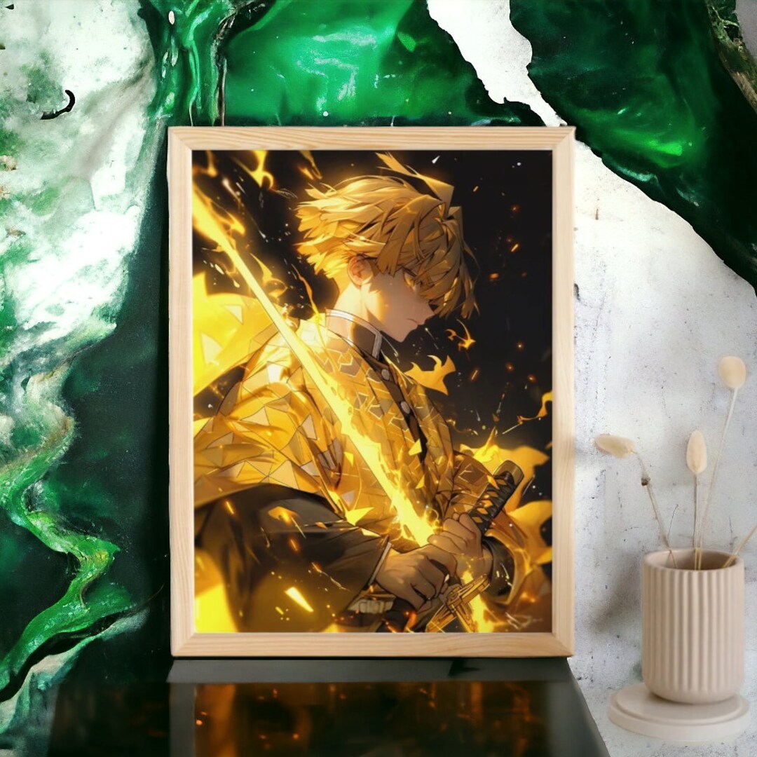 Handmade Anime Lightning LED Photo, Customisable Art Frame Light ...
