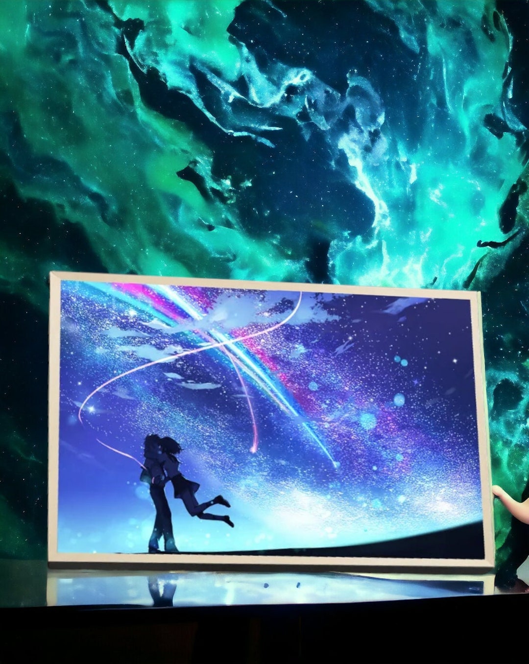 Handmade Anime Movie LED Photo, Customisable Art Frame Light ...