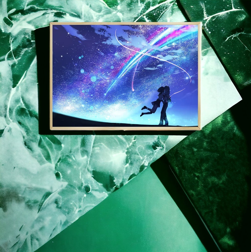Handmade Anime Movie LED Photo, Customisable Art Frame Light ...
