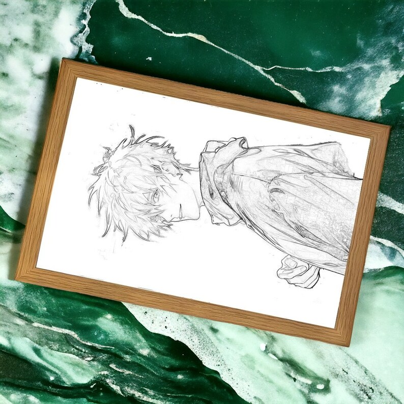 Handmade Anime Gojo Variants JJK LED Photo, Customisable Art Frame ...