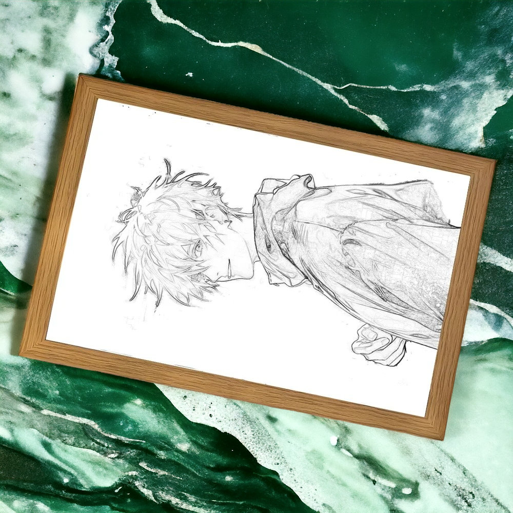 Handmade Anime Gojo Variants JJK LED Photo, Customisable Art Frame ...