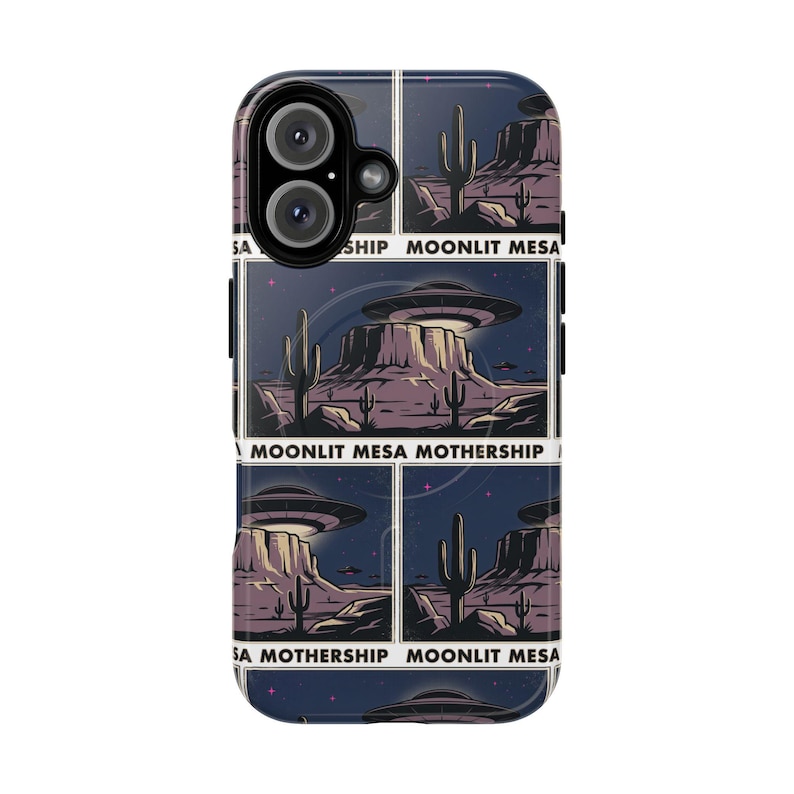 Moonlit Mesa Alien Mothership UFO iPhone Series Magsafe Tough Cases ...