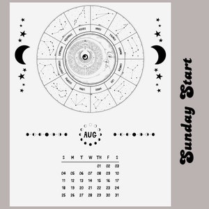 Printable Astronomy Calendar for Cosmic Adventures, 2024 Printable ...