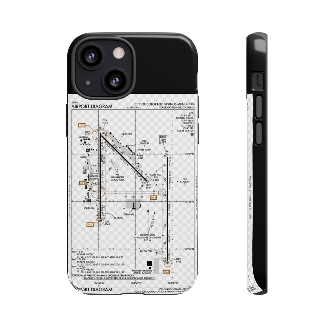 KCOS Airfield Diagram Ultimate Aviator Phone Case for iPhone 15-13 ...