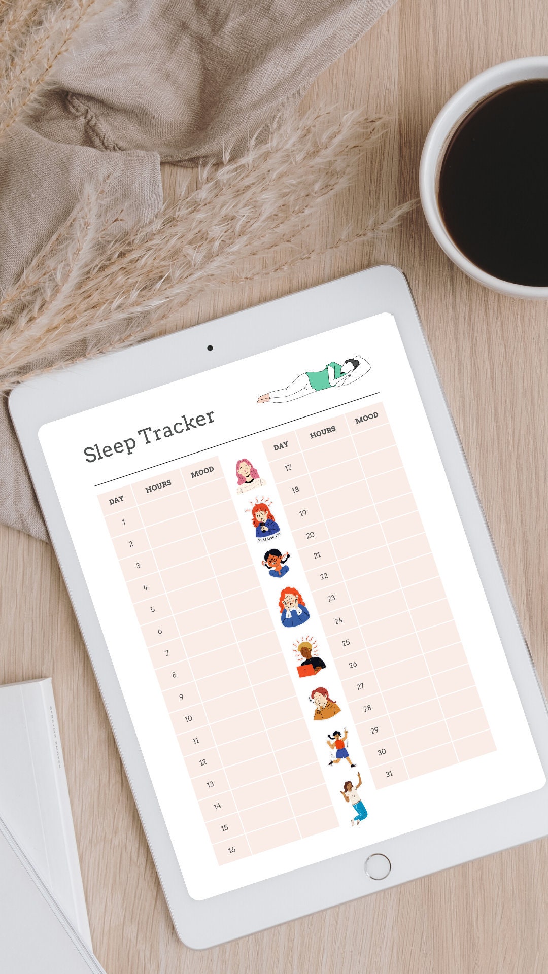 Printable Sleep Tracker, Sleep Planner Digital Download, Printable ...