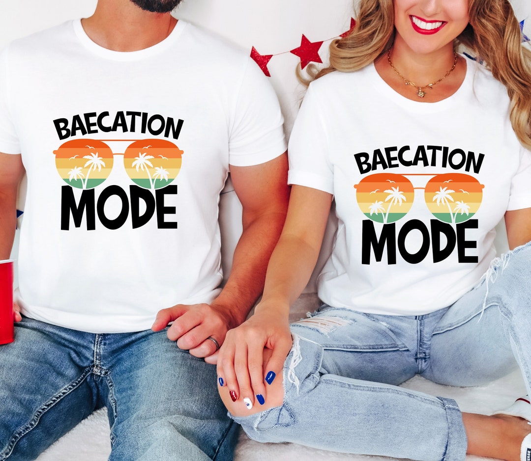 Baecation Mode Shirt, Honeymoon Shirt, Husband and Wife Cruise Shirt ...