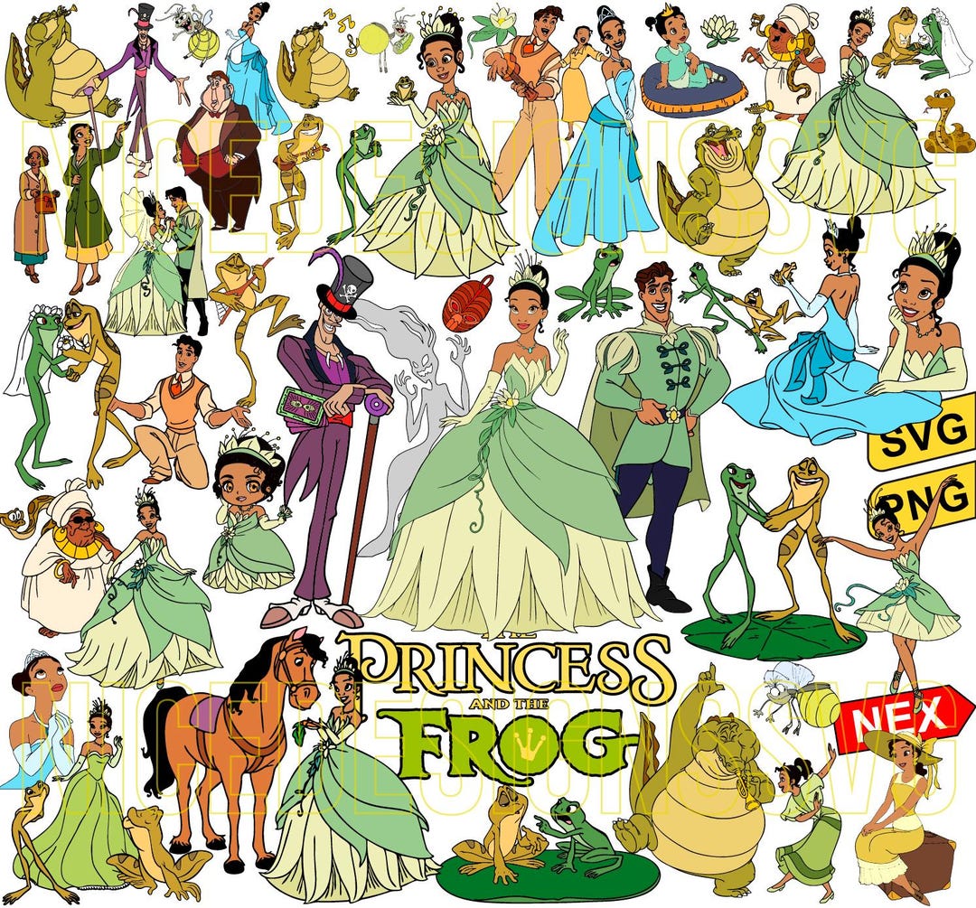 Princess and the Frog Svg, Svg, Magical New Orleans Princess Svg, Tiana ...