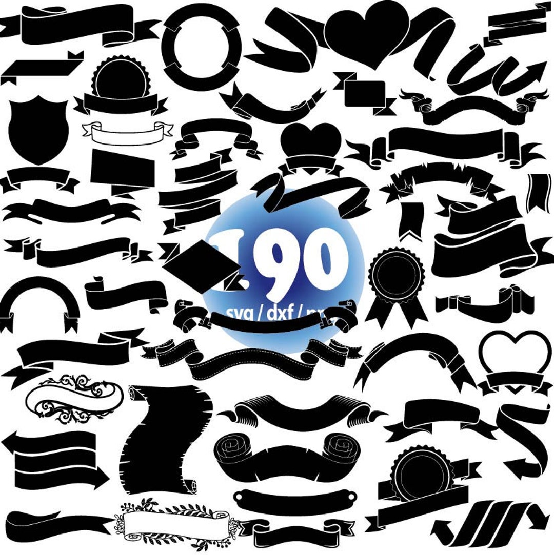 Ribbon Svg Bundle, Banner Svg, Ribbon Svg, Ribbon Banner Svg, Banners ...