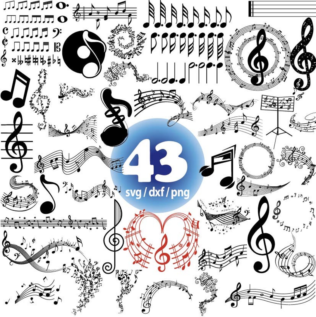 Music Notes Svg, Music Lover Svg, Musician Svg, Music Notes Bundle Svg ...