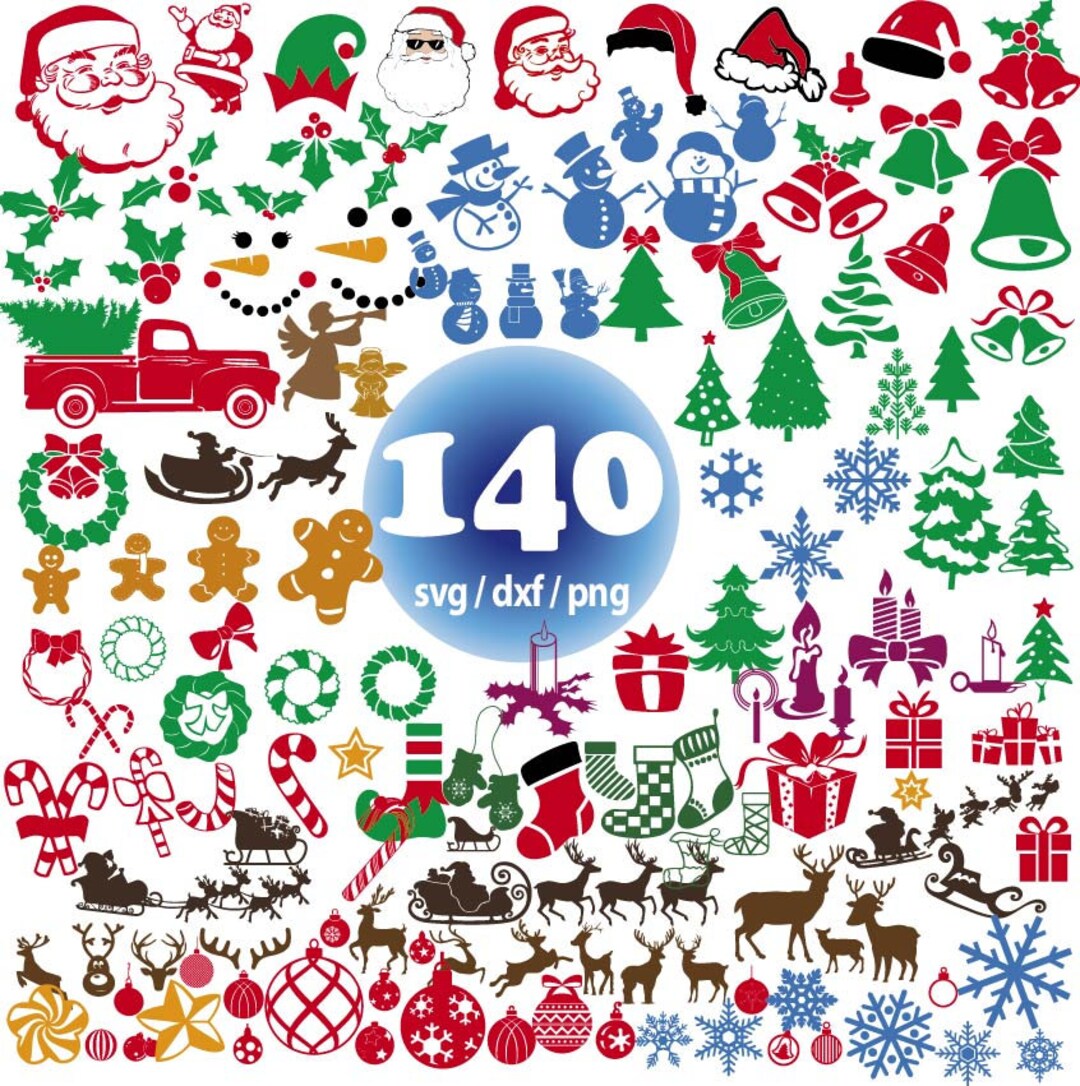 Christmas Ornament SVG Bundle, Christmas Ornament Silhouette, Christmas ...
