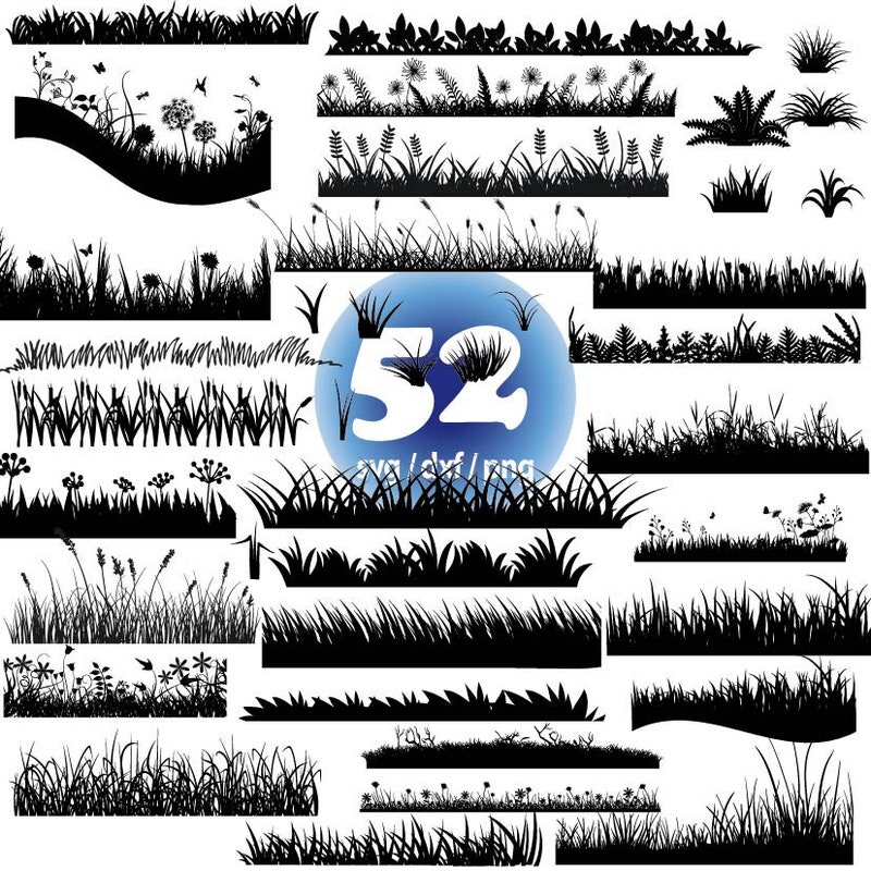 Grass Svg - Etsy