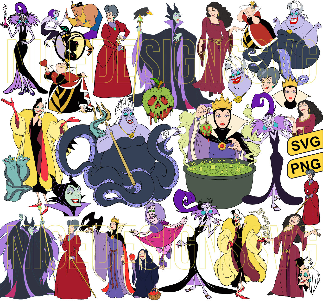 Bundle Villains Svg Png, Villains Friendship Svg, Bad Witches Club Svg ...