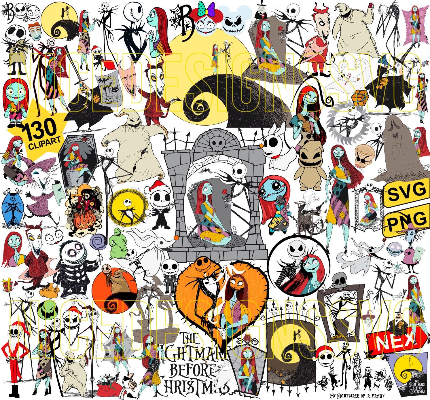 Nightmare King Svg Png Bundle, Spooky Season Svg, Before Christmas ...