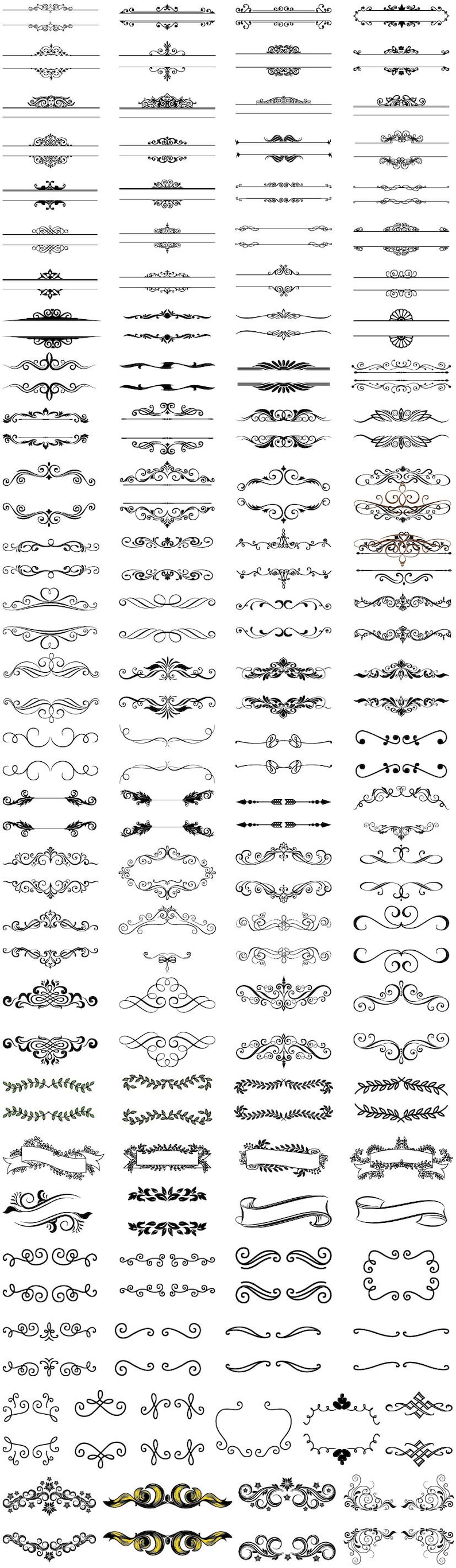 Mailbox Decal Svg Bundle,text Divider Svg, Dividers Borders Svg, Text ...