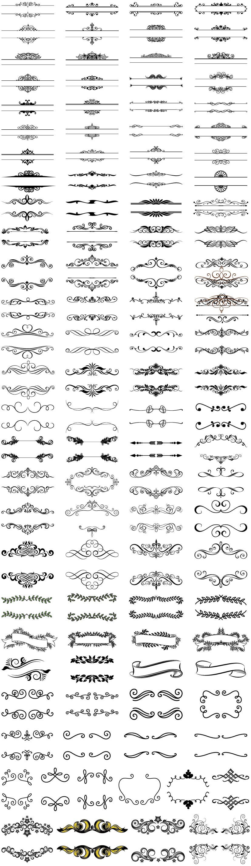 Mailbox Decal Svg Bundle,text Divider Svg, Dividers Borders Svg, Text ...