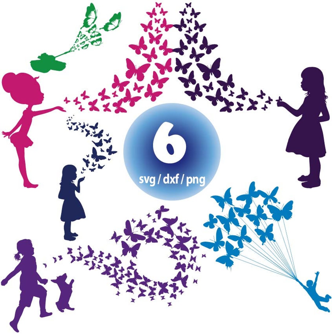 Flying Butterflies Svg Bundle, Butterfly Svg, Butterfly Swarm Svg ...