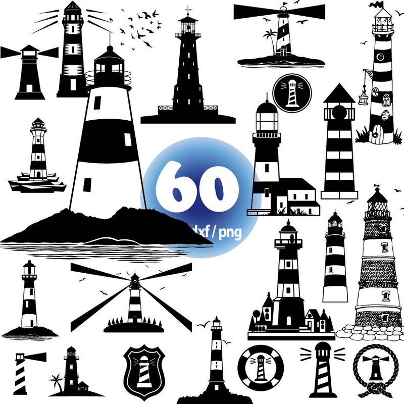 Lighthouse Svg - Etsy